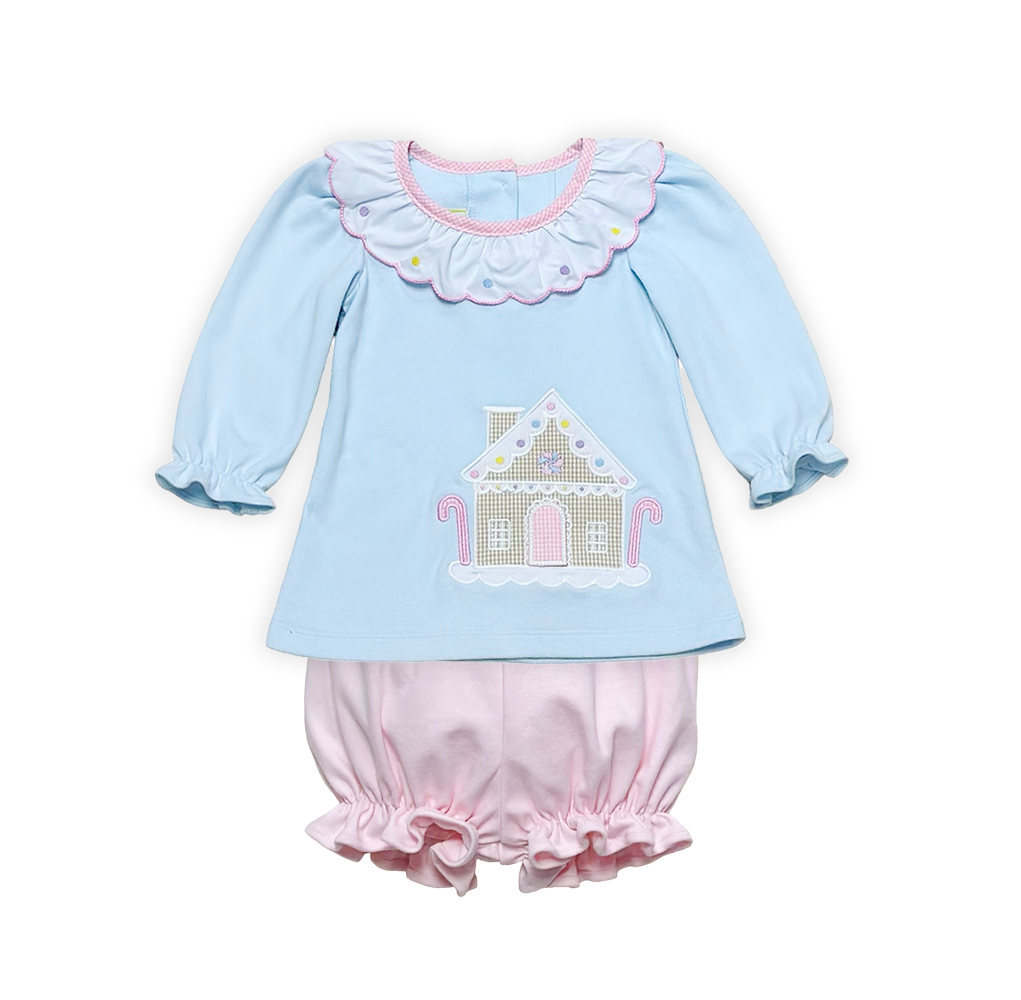 Amelie Bloomer Set - Gingerbread – The Ruffled Stork
