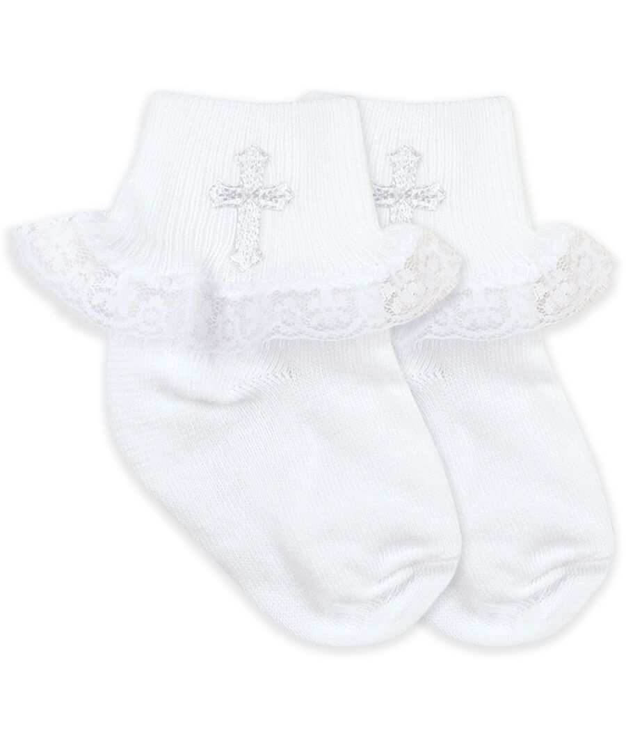 Christening Lace Socks – The Ruffled Stork